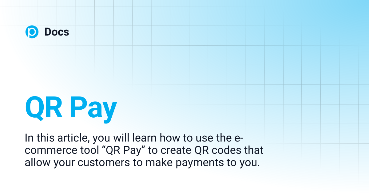 QR Pay | ENGLISH | Docs