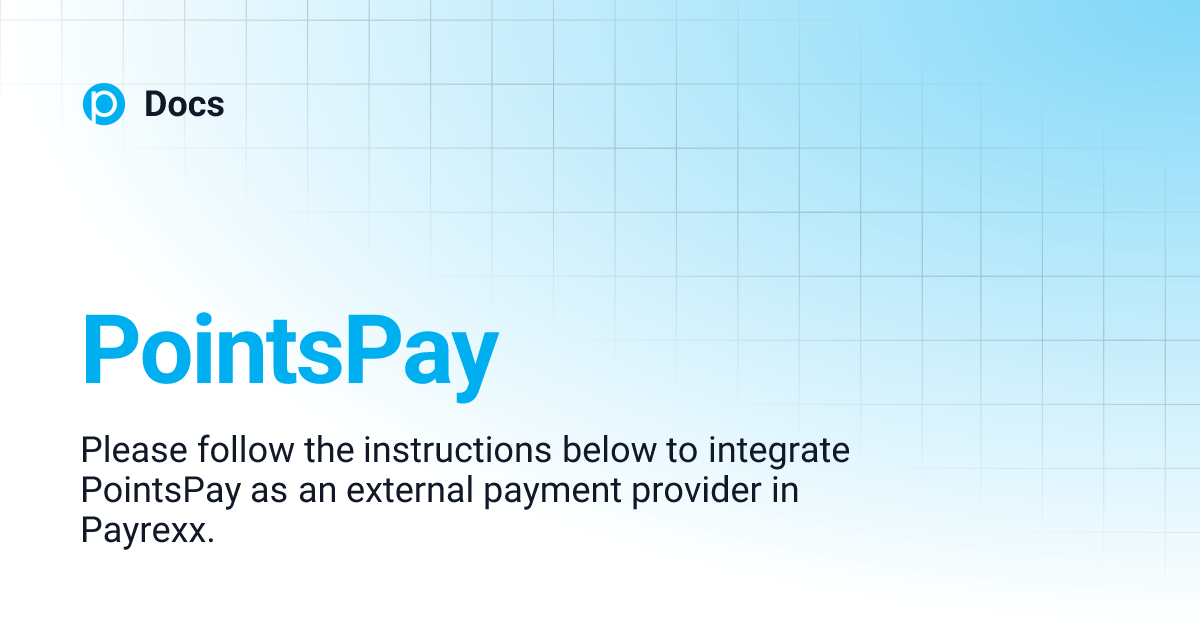 PointsPay | ENGLISH | Docs