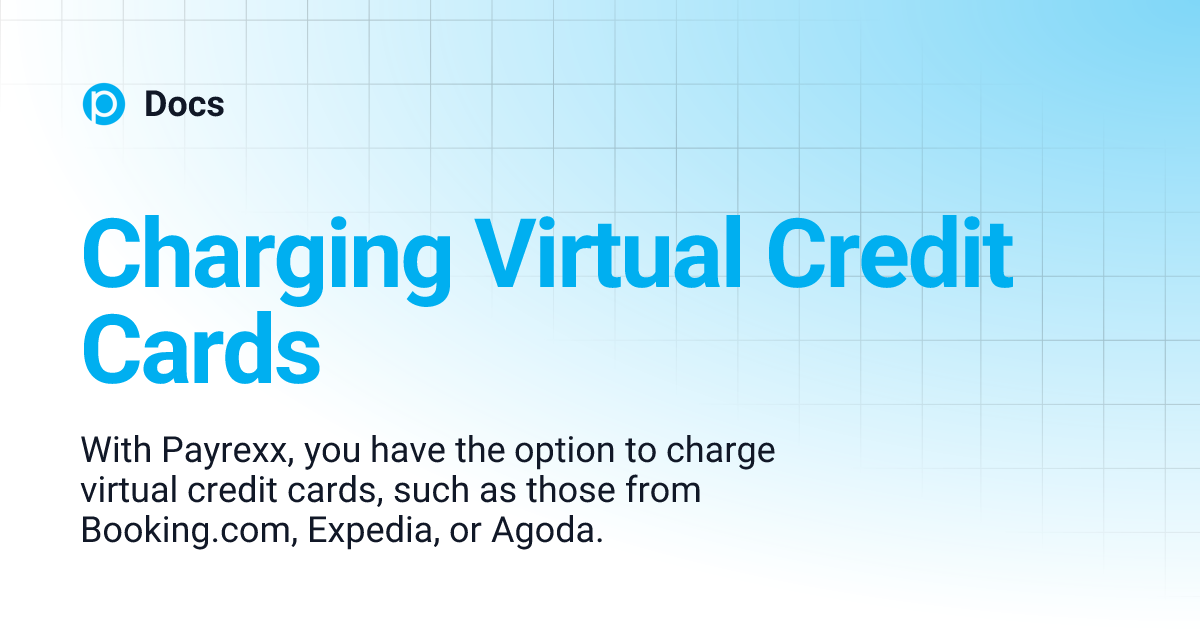 Charging Virtual Credit Cards | ENGLISH | Docs