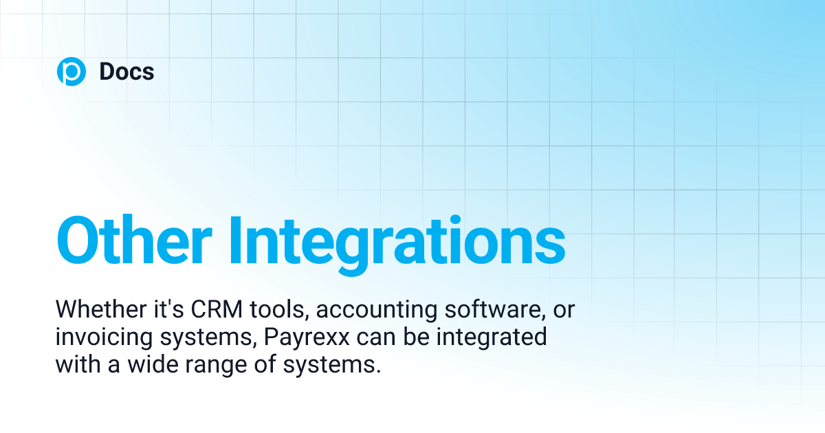 Other Integrations | ENGLISH | Docs