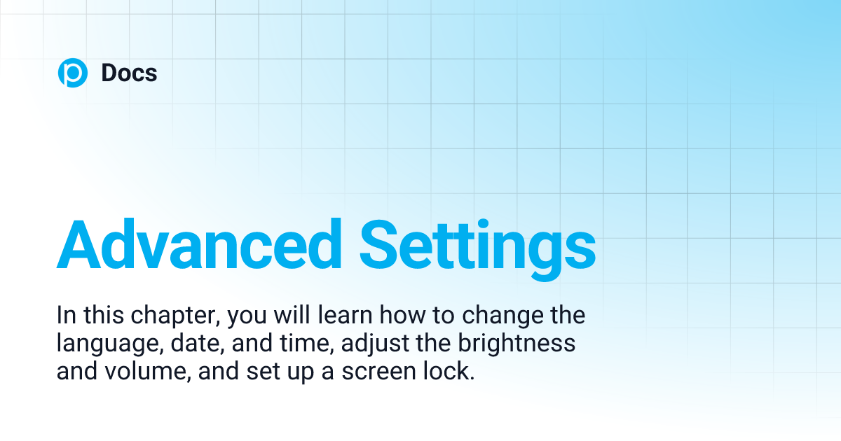 Advanced Settings | Docs