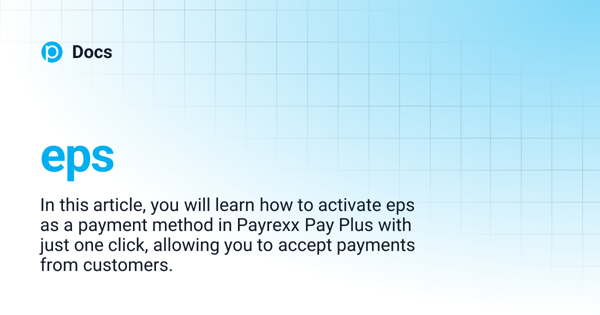 eps | Docs