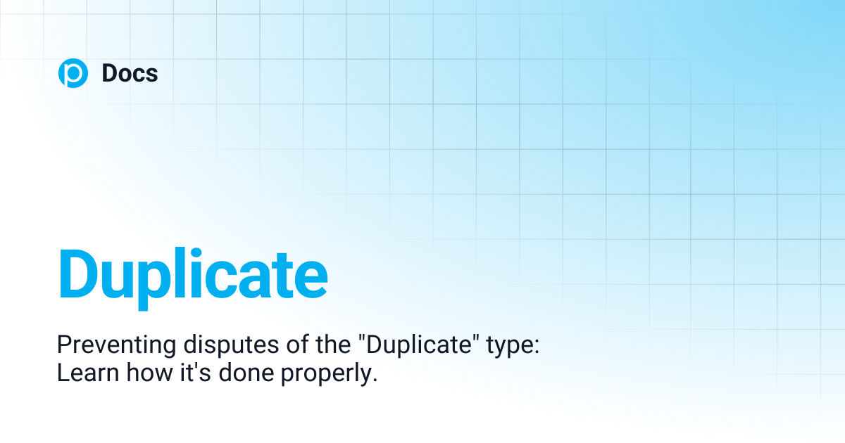 Duplicate | Docs