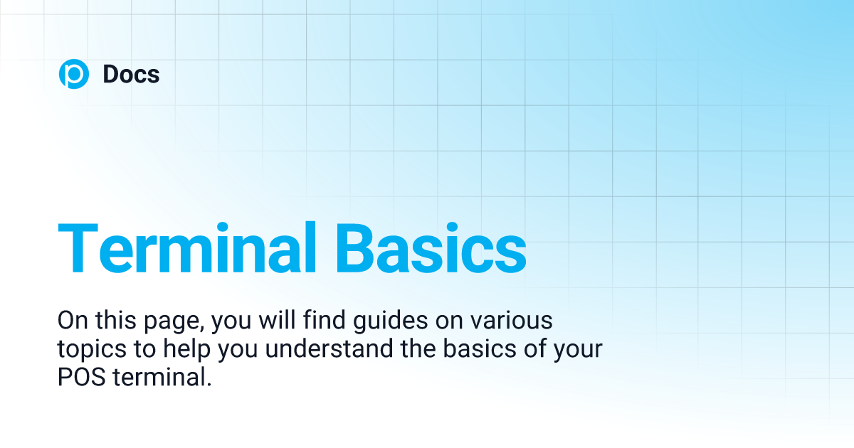 Terminal Basics | Docs