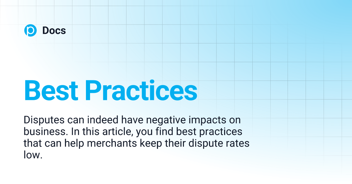 Best Practices | Docs