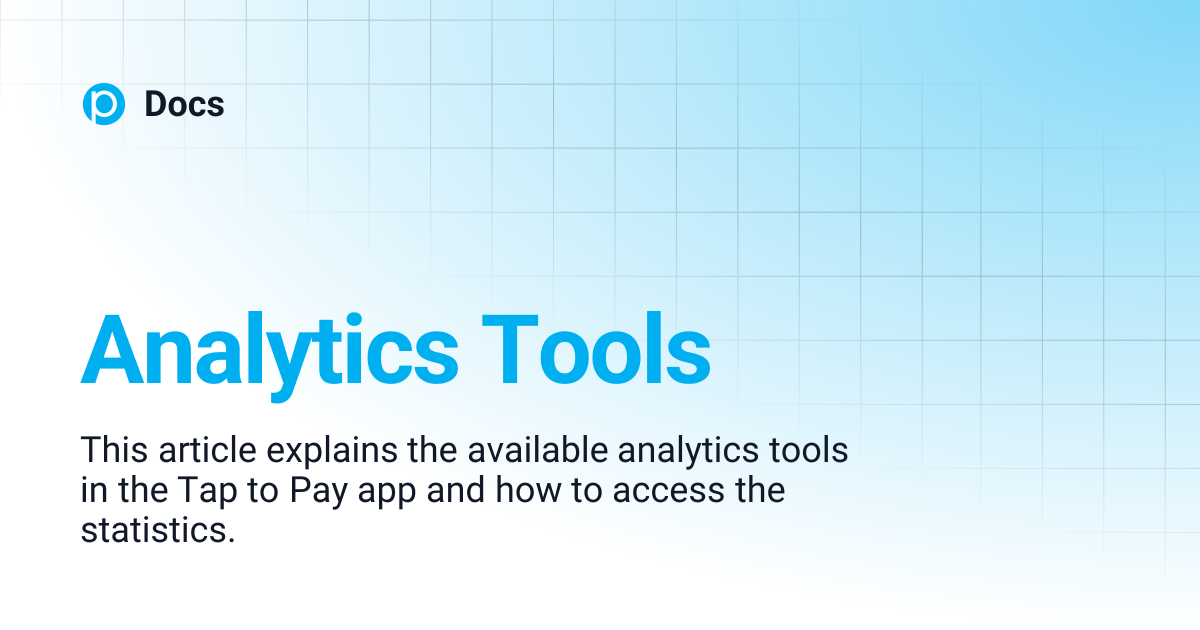 Analytics Tools | ENGLISH | Docs