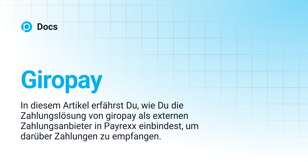 Giropay | Docs