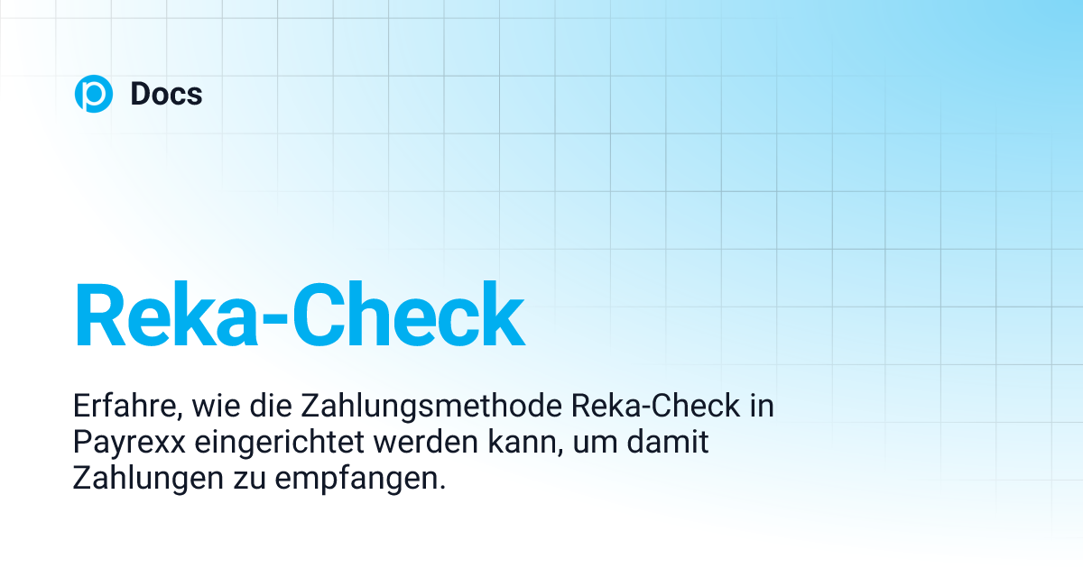 Reka-Check | Docs