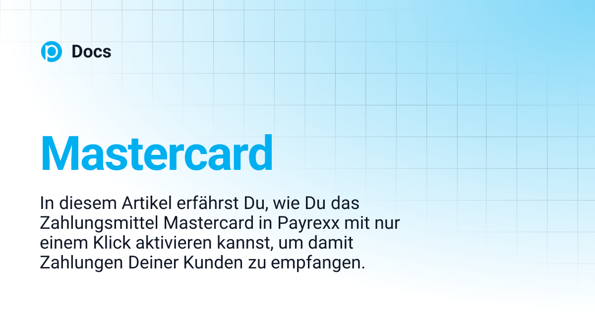 Mastercard | Docs